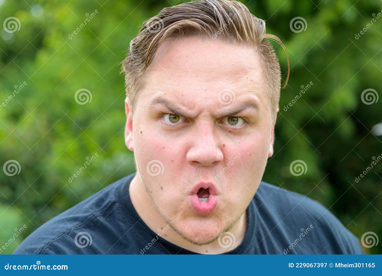 Angry Aggressive Young Man Shouting at the Camera Stock Image - Image ...