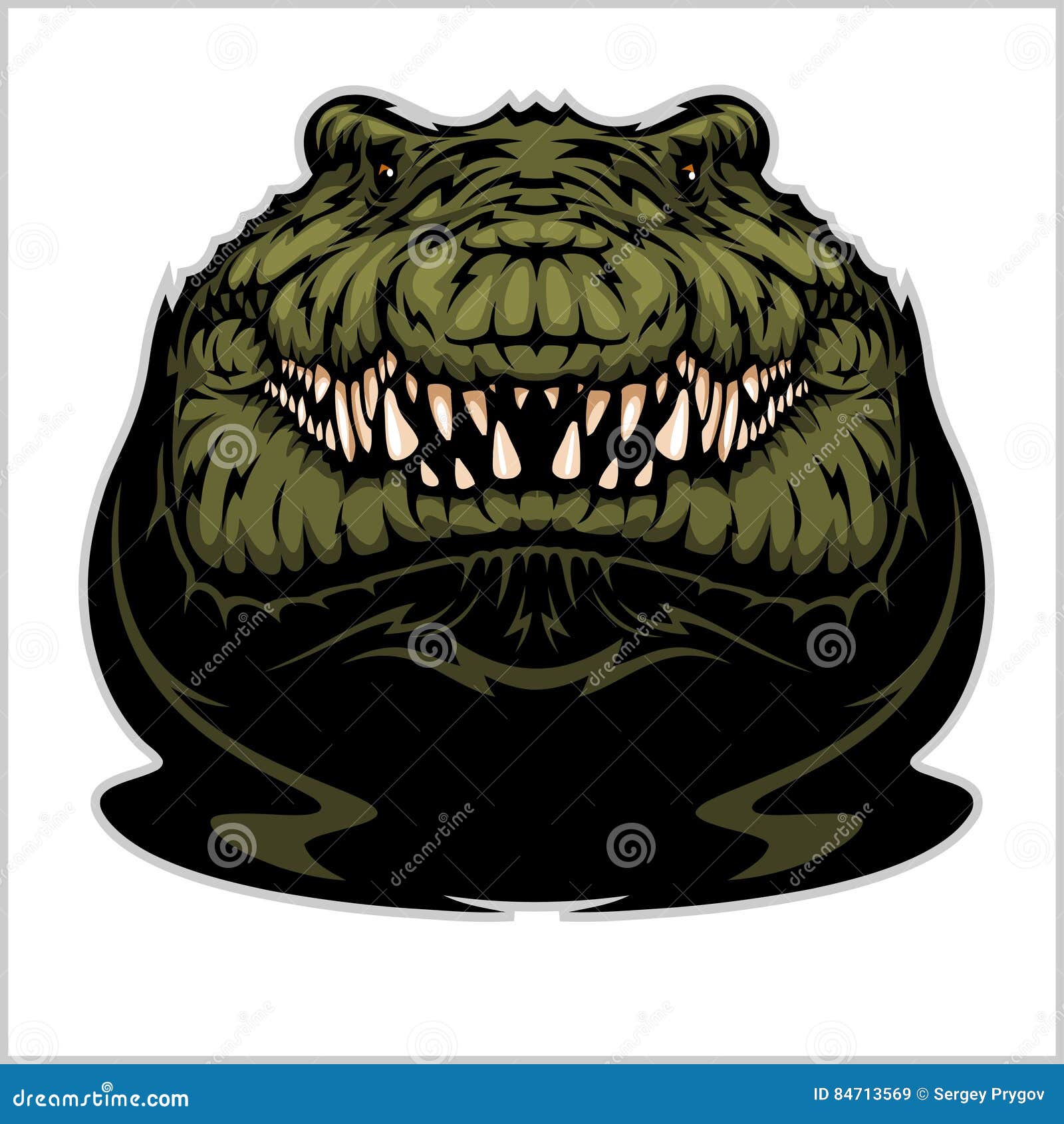 Angry Alligator Vector Mascot Stock Vector - Illustration of dangerous ...