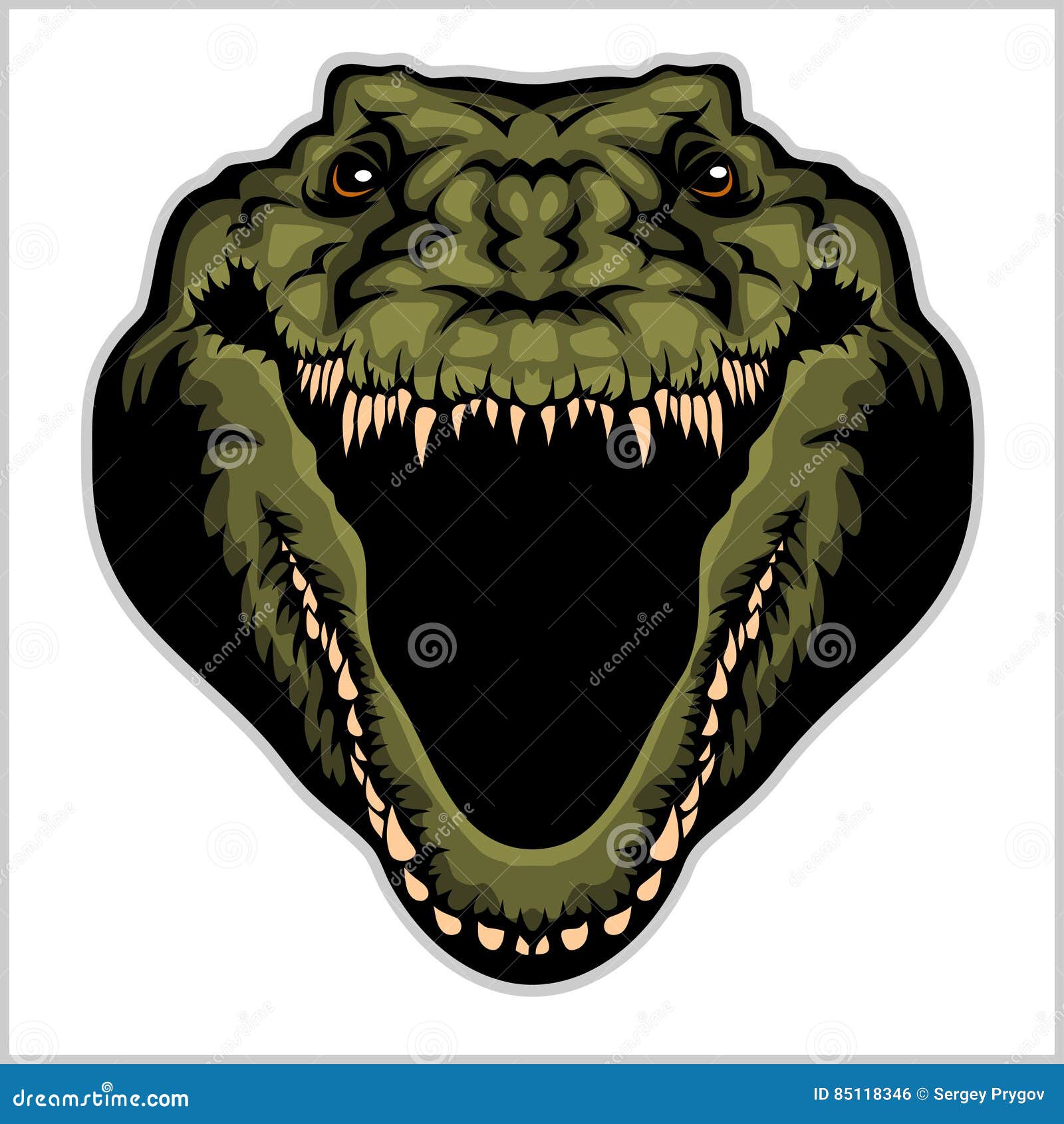 Angry Alligator Vector