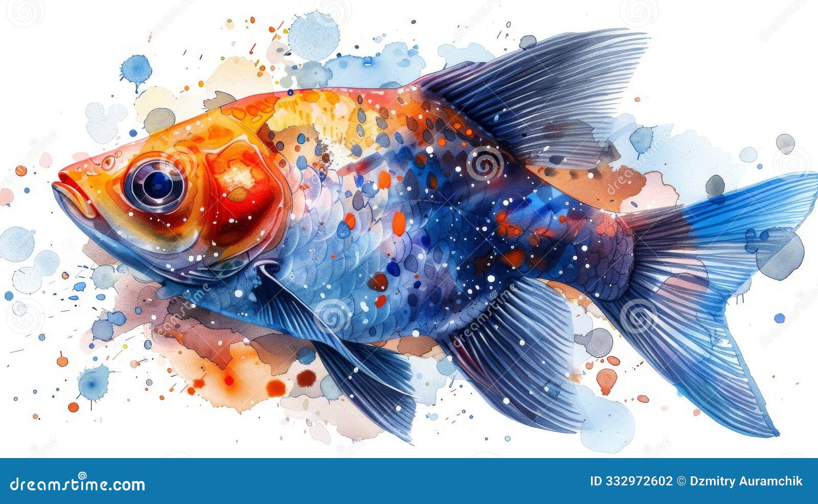 Angry Angelfish Clipart, Illustration Isolated on White Stock ...