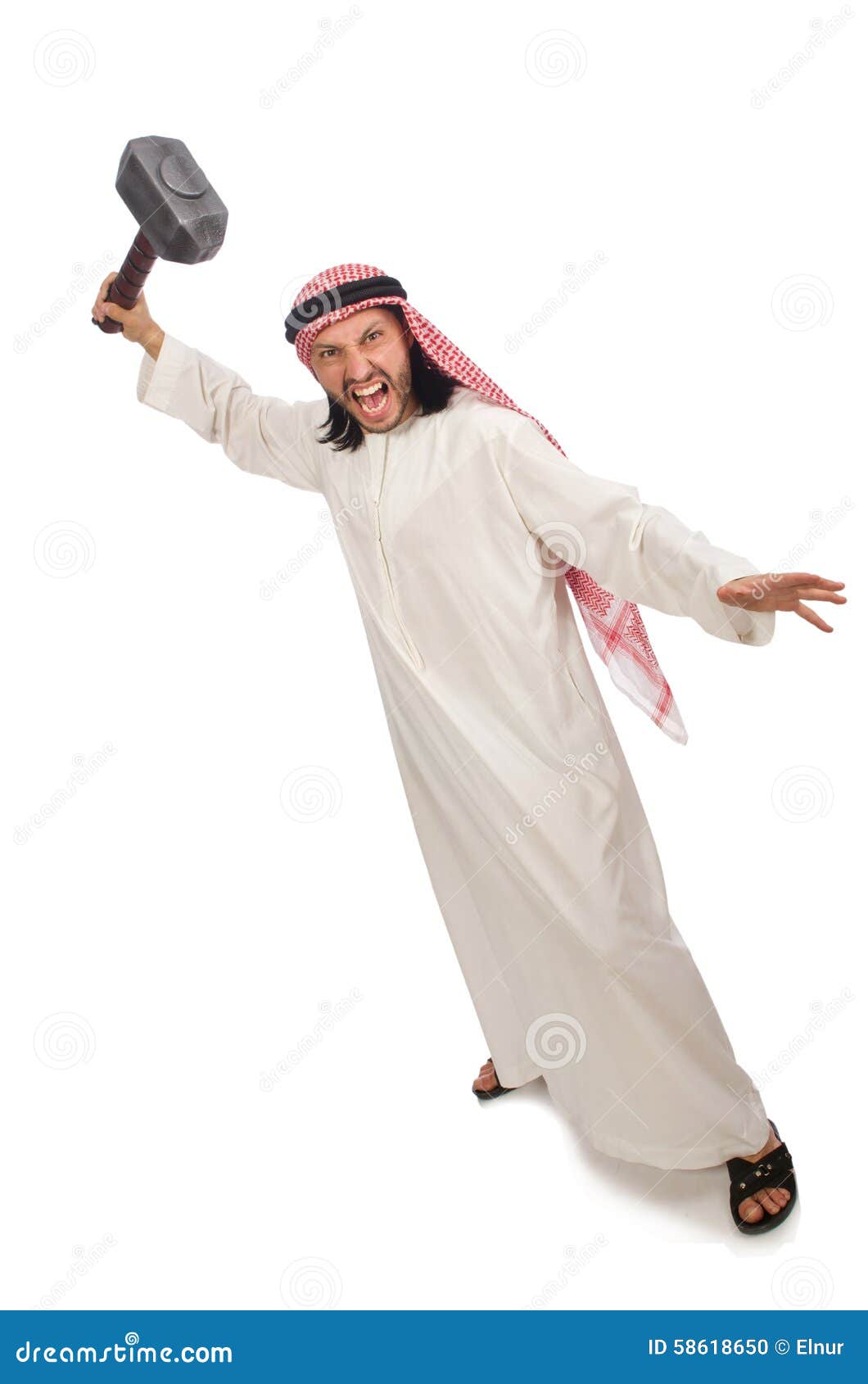 Angry Arab Business Man With Gun Ready To Kill Stock Image ...