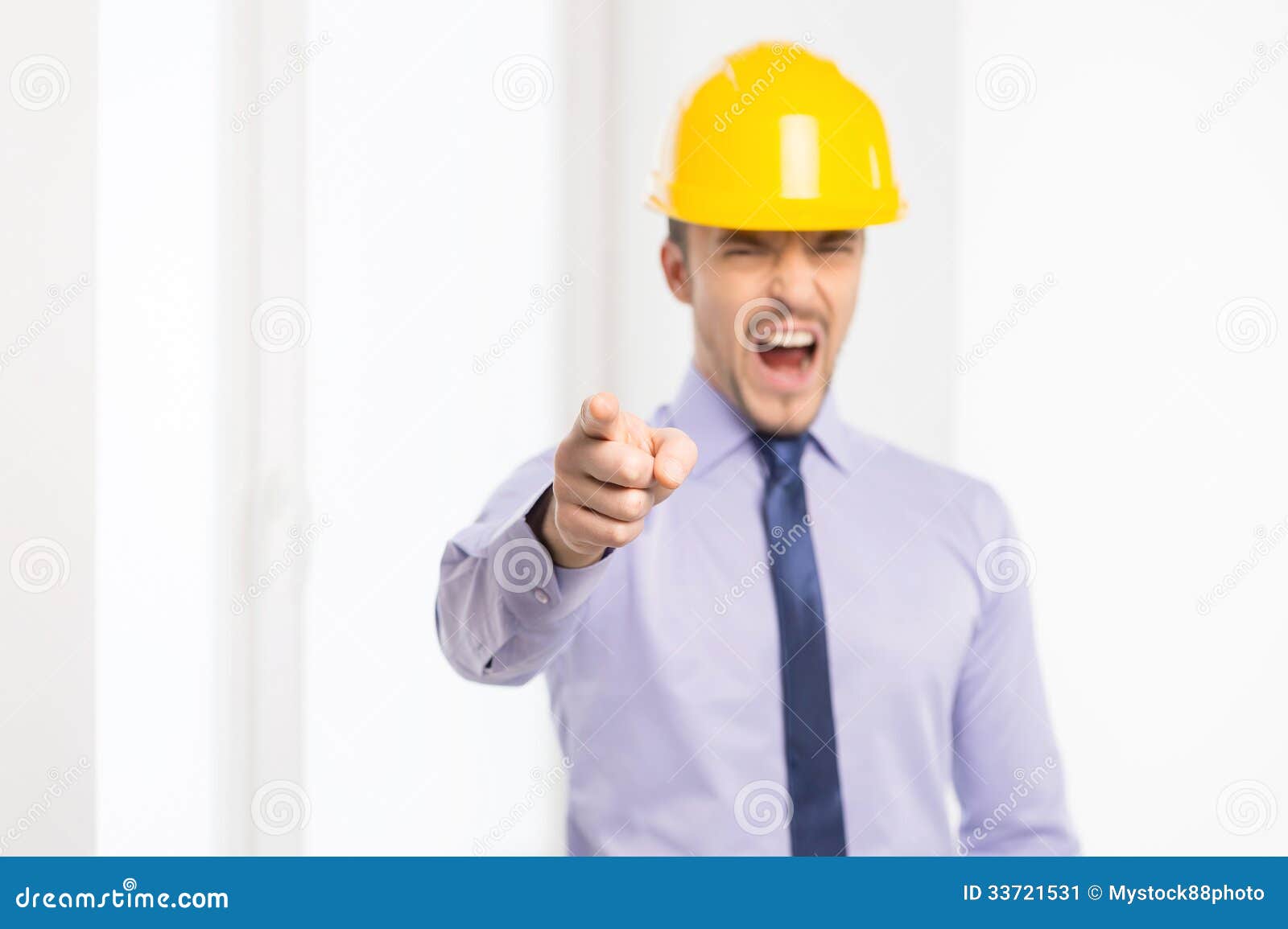 Angry architect. stock image. Image of camera, indoors - 33721531