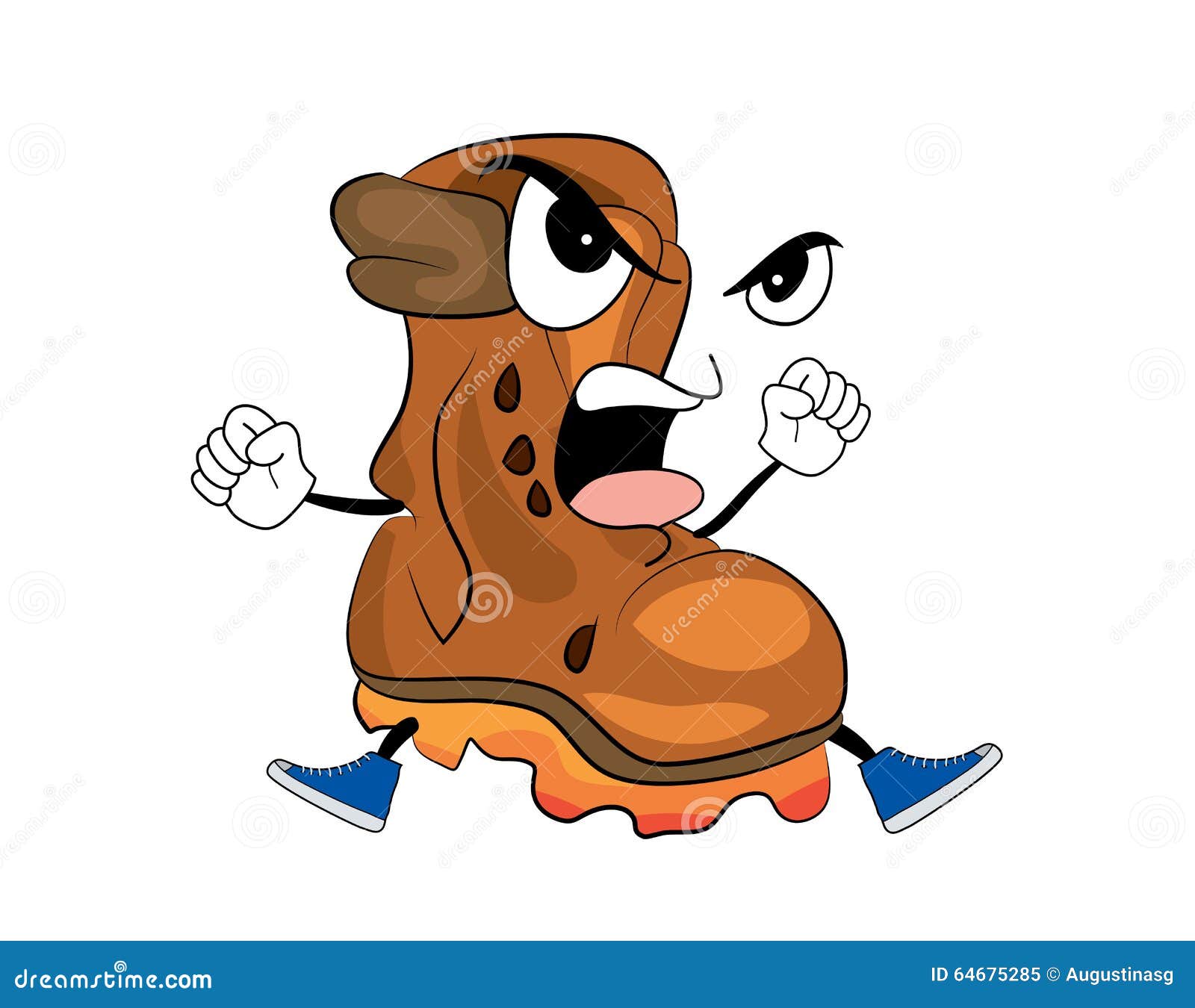 Angry Army Bootcamp Drill Sergeant Cartoon Vector Illustration ...