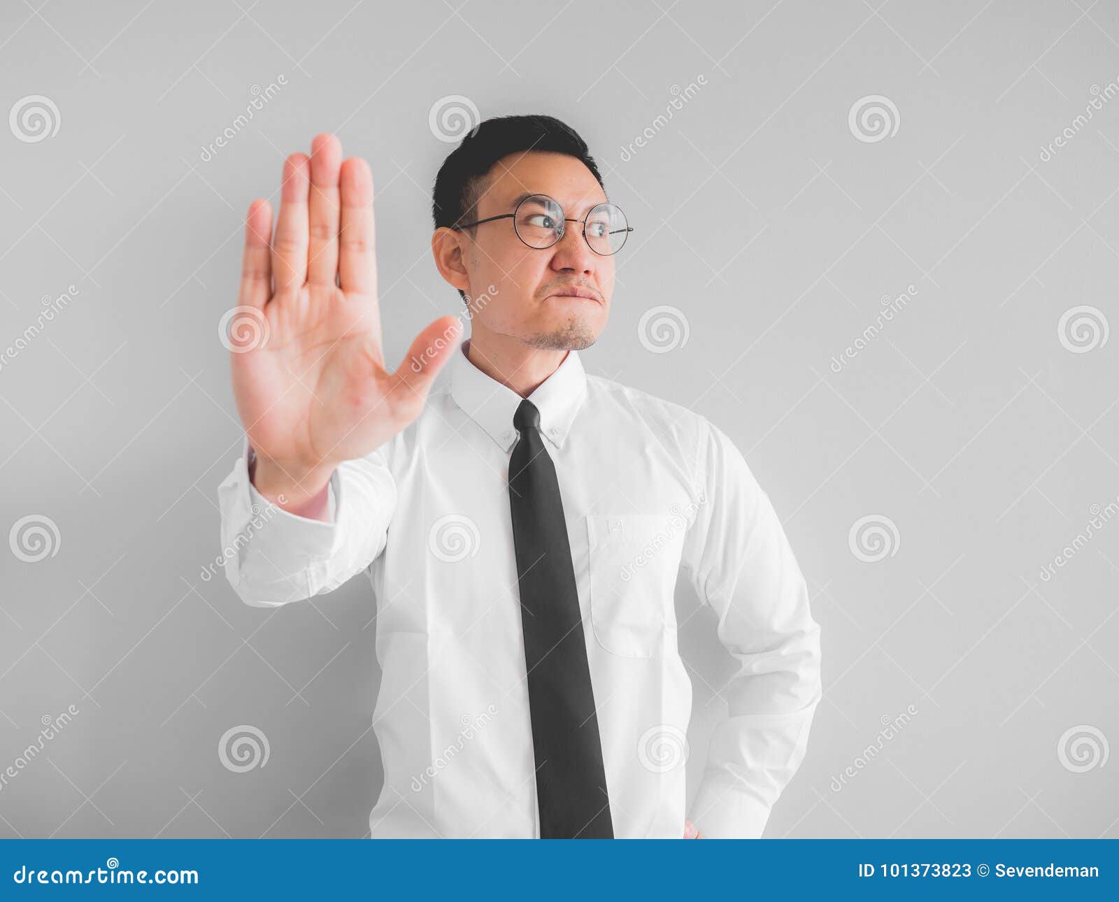 Angry Employee Businessman in Office Uniform. Stock Image - Image of ...