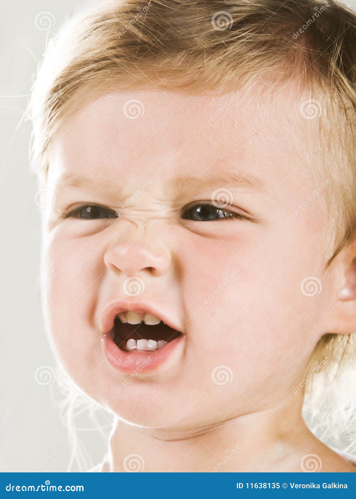 Angry baby stock image. Image of face, irascible, baby - 11638135