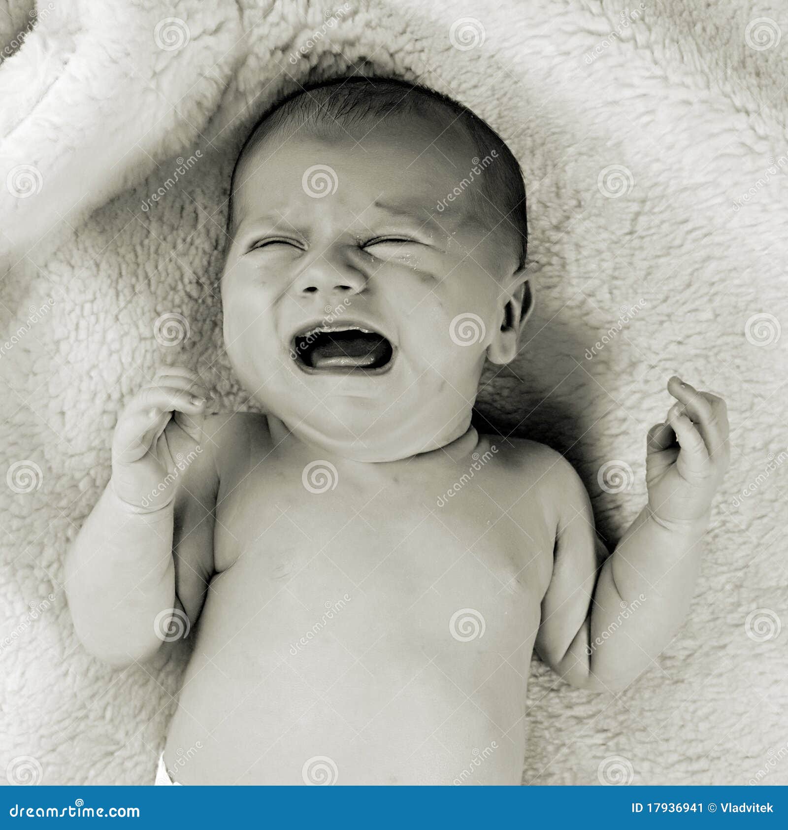 Angry Cry Baby Boy Emotionally Shows His Arm Bicep Muscle Strength ...