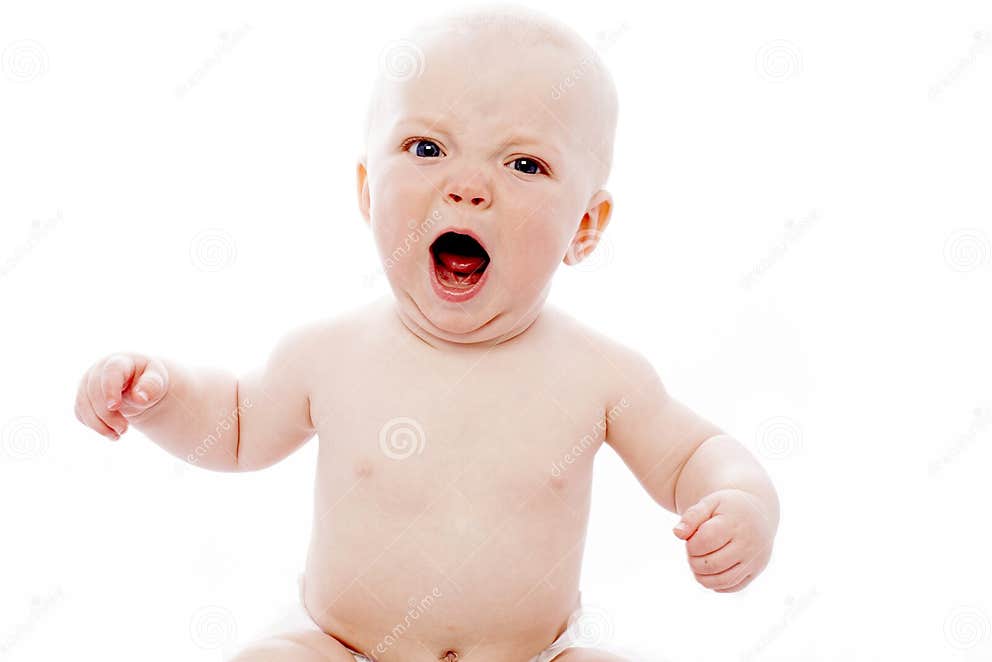 Angry baby stock image. Image of baby, comfortable, clean - 28555549