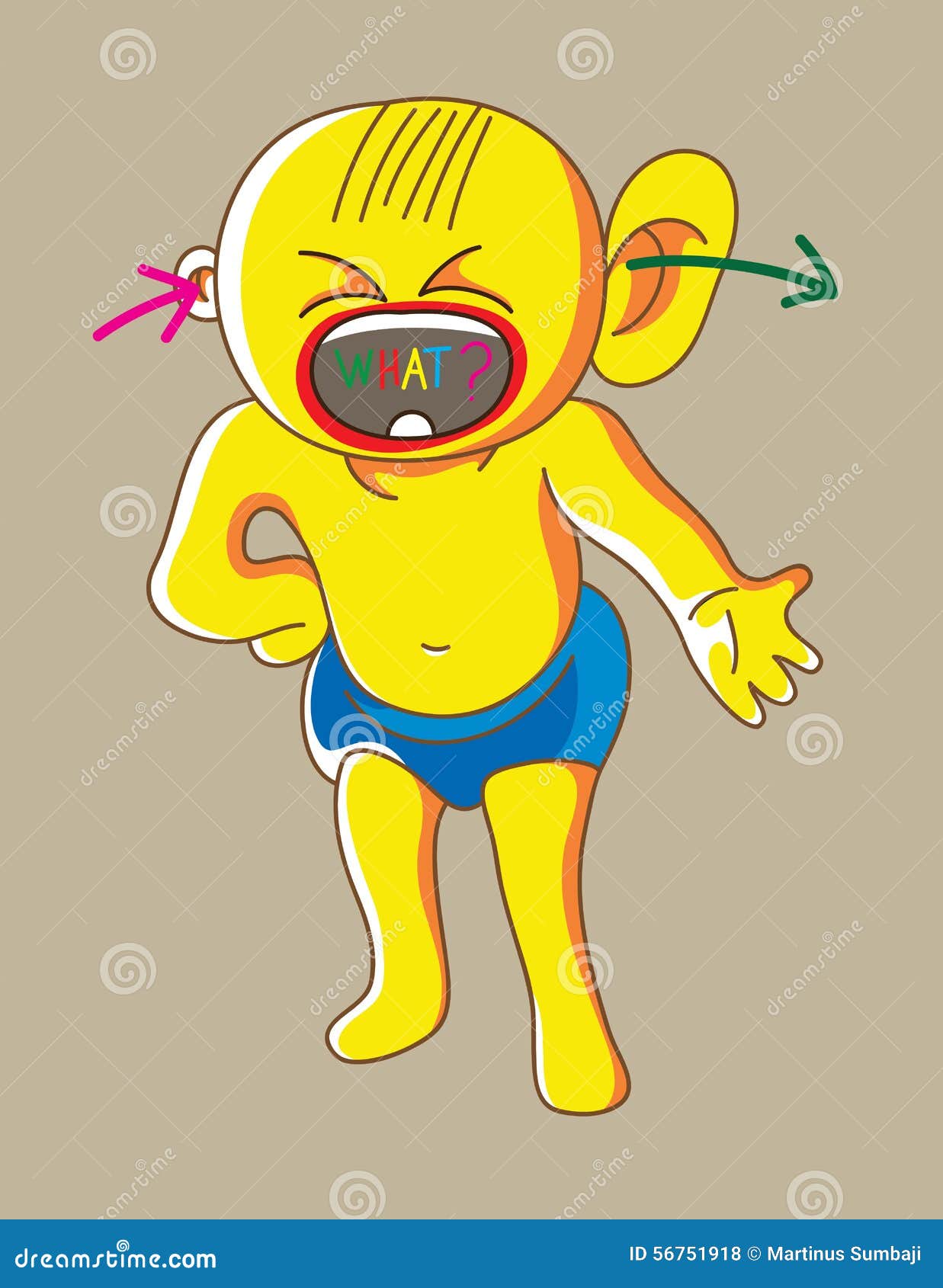 Angry Baby stock vector. Illustration of symbol, cartoon - 56751918