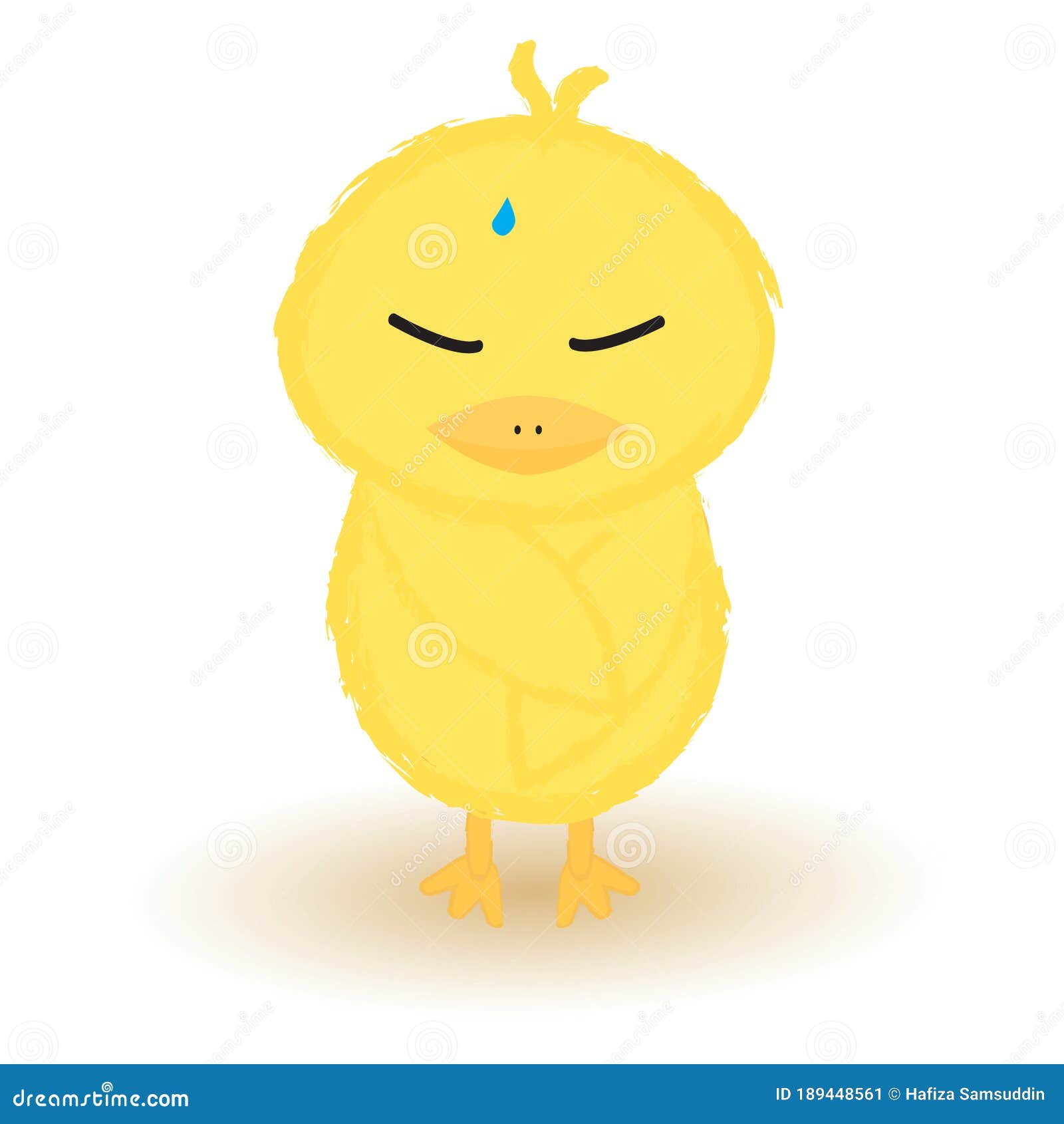 Angry Baby Chick. Vector Illustration Decorative Design Stock Vector ...
