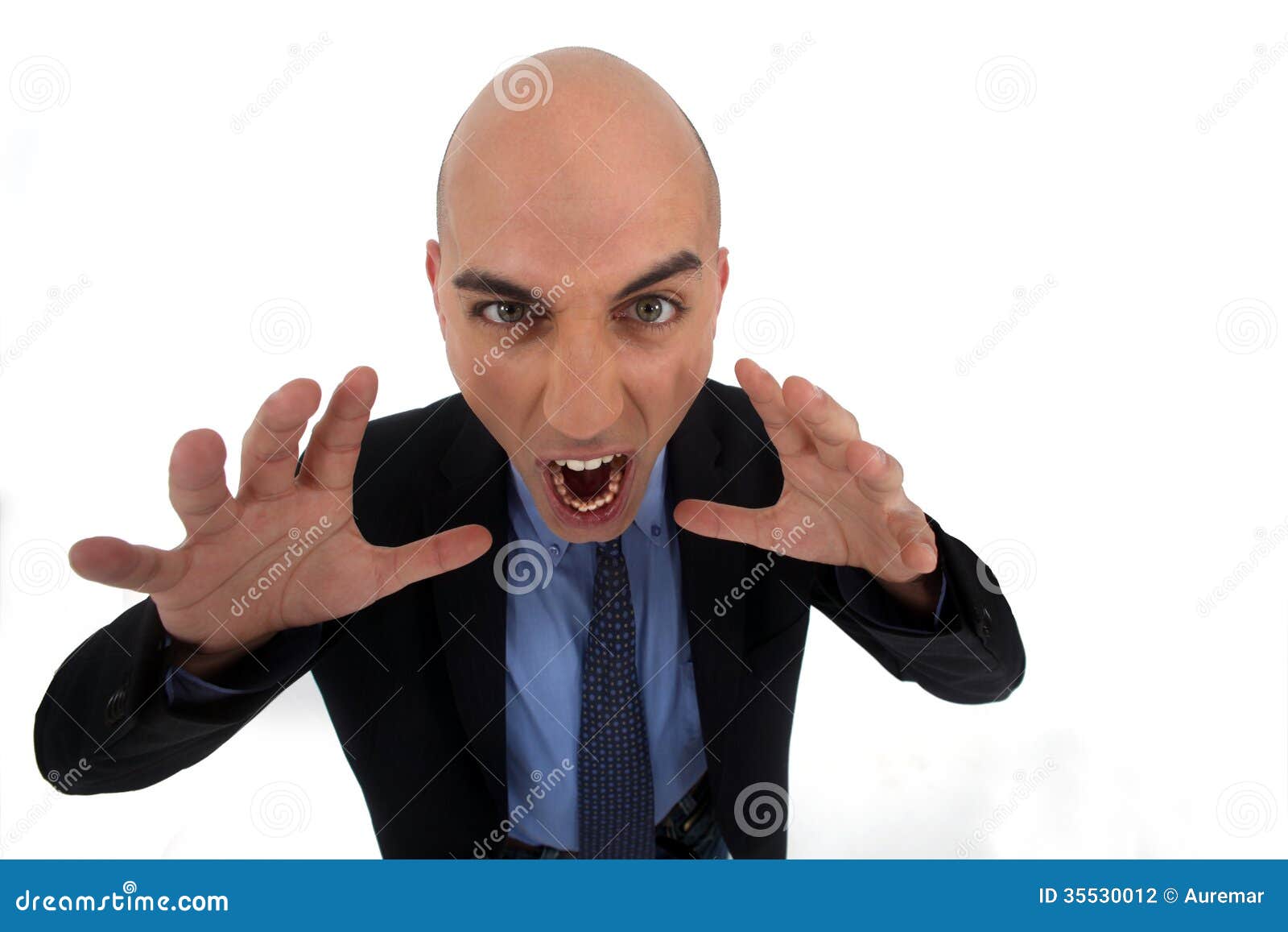Angry Bald Man Royalty-Free Stock Photo | CartoonDealer.com #13267197