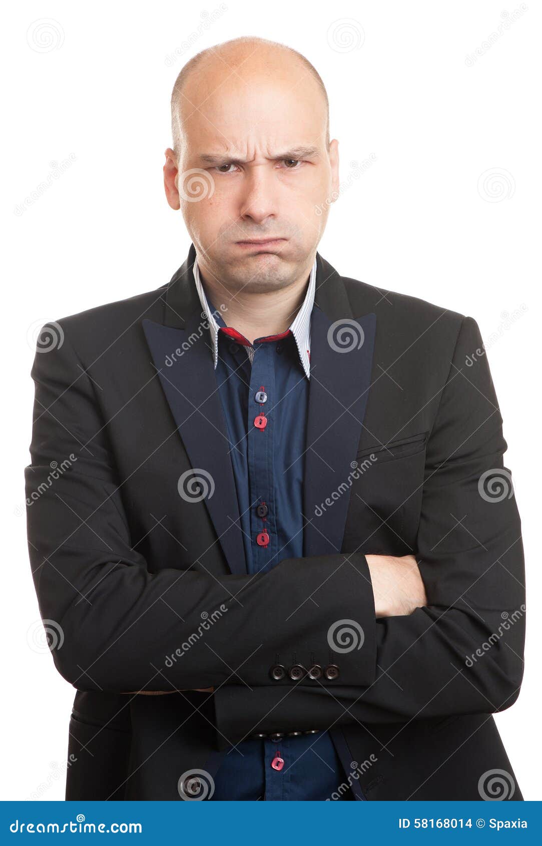 Angry Bald Businessman Stock Photo | CartoonDealer.com #58168014