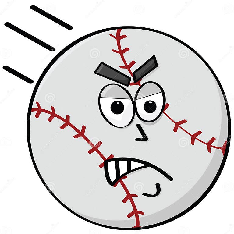 Angry baseball stock vector. Illustration of speed, circle - 19412562