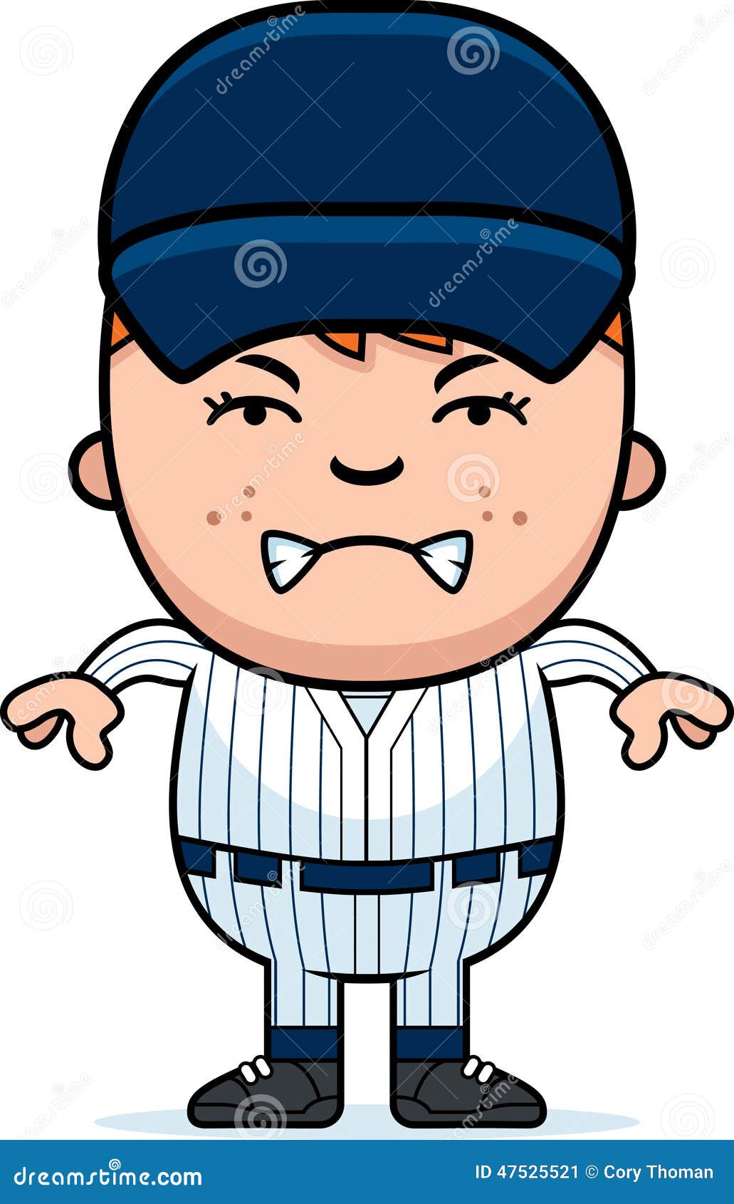 Angry Baseball Player stock vector. Illustration of softball - 47525521