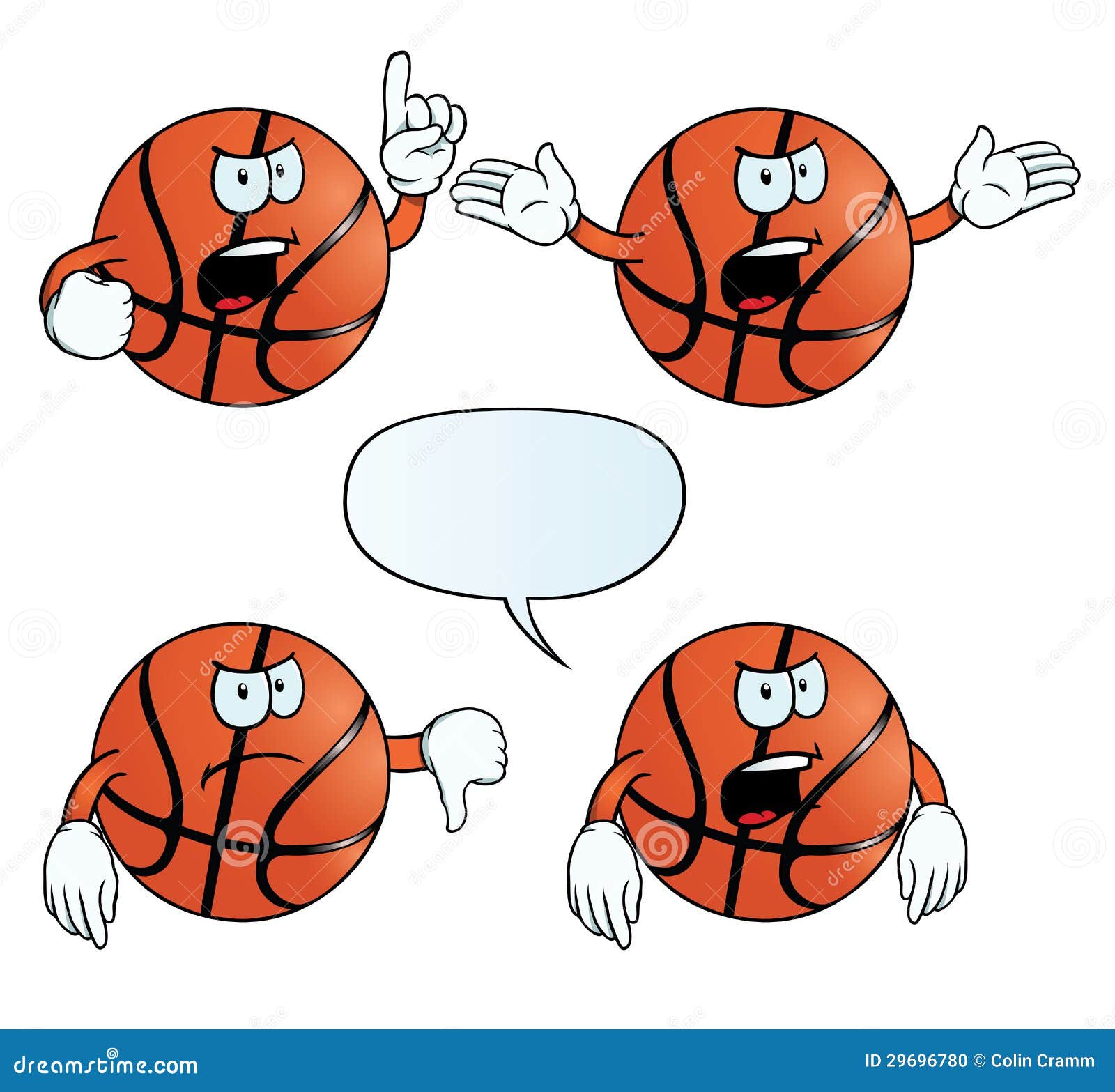 Angry basketball set stock vector. Illustration of face - 29696780