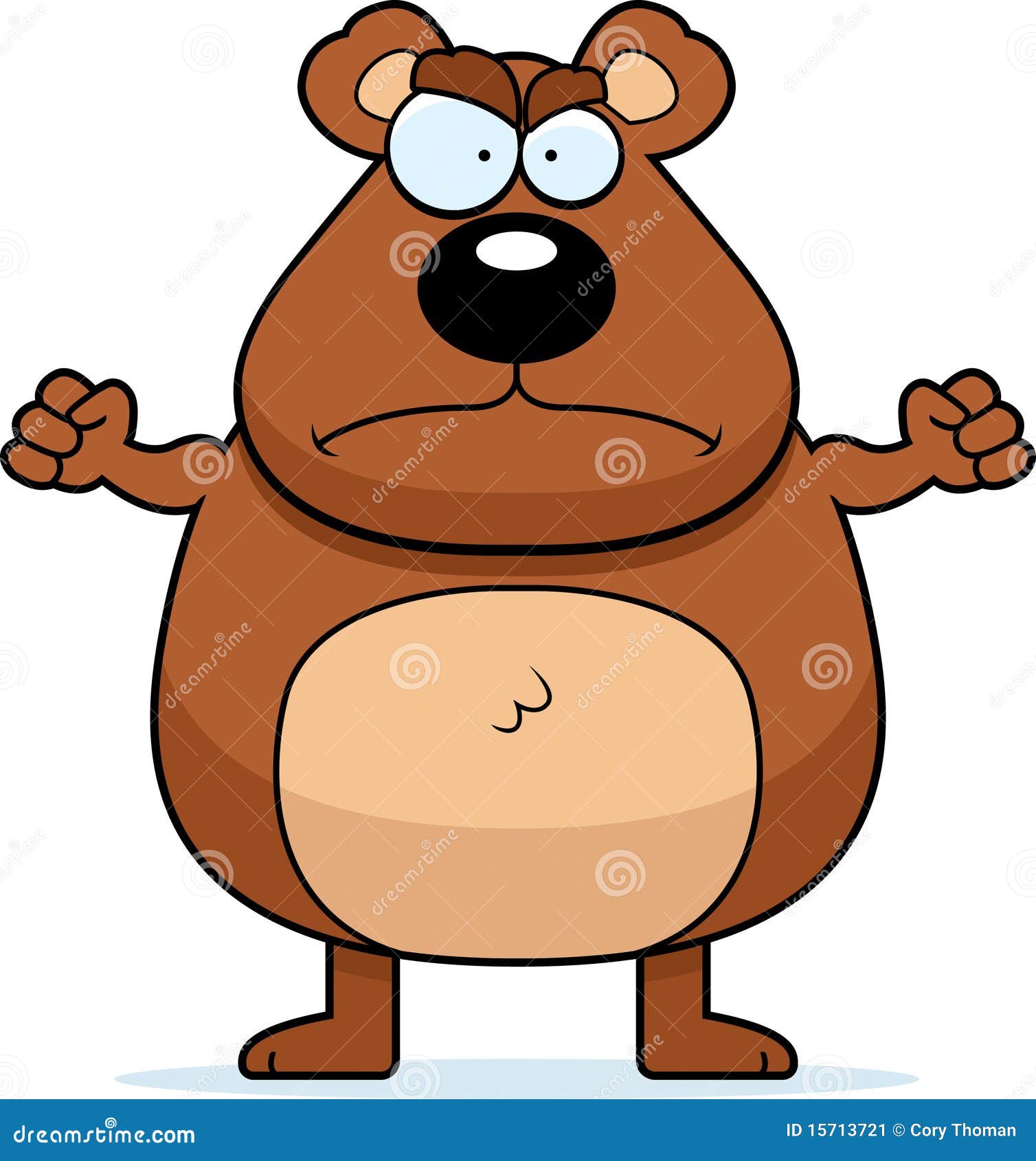 Angry Bear stock vector. Illustration of animal, cartoon - 15713721