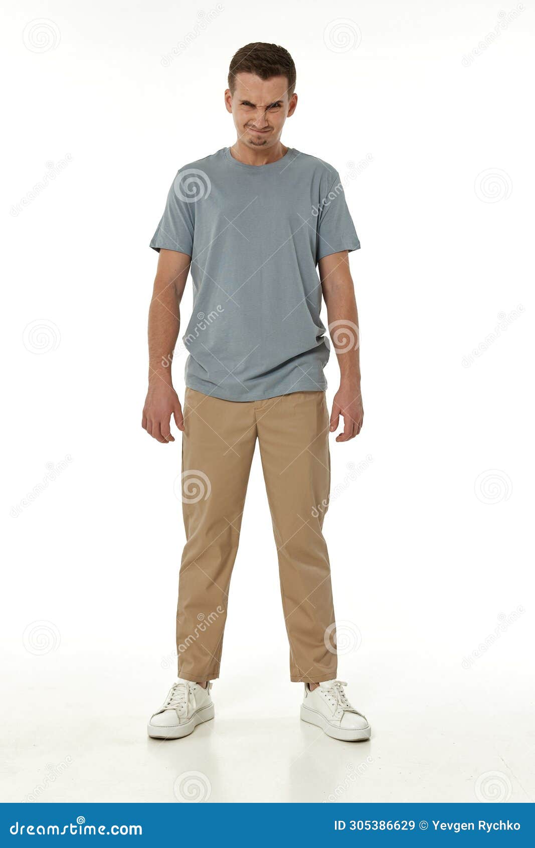 Angry Bearded Man Shouting on White Studio Background Stock Image ...