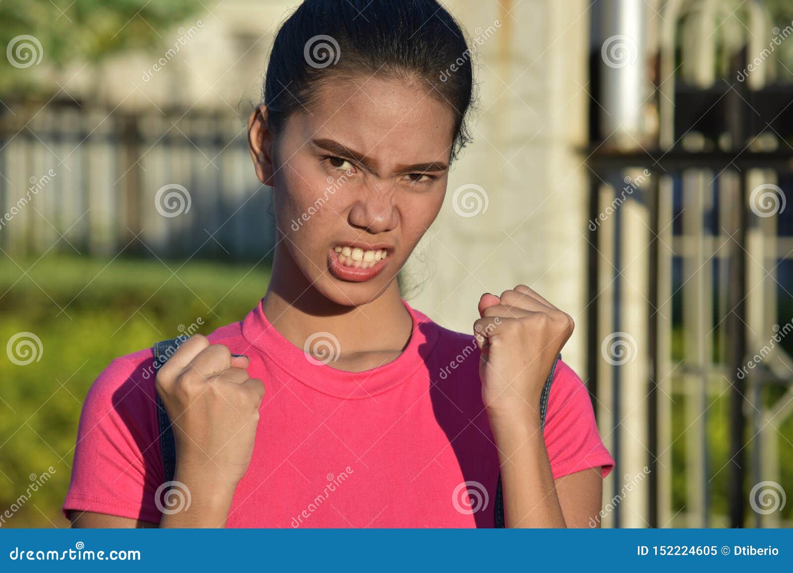 An Angry Beautiful Female stock image. Image of beautiful - 152224605