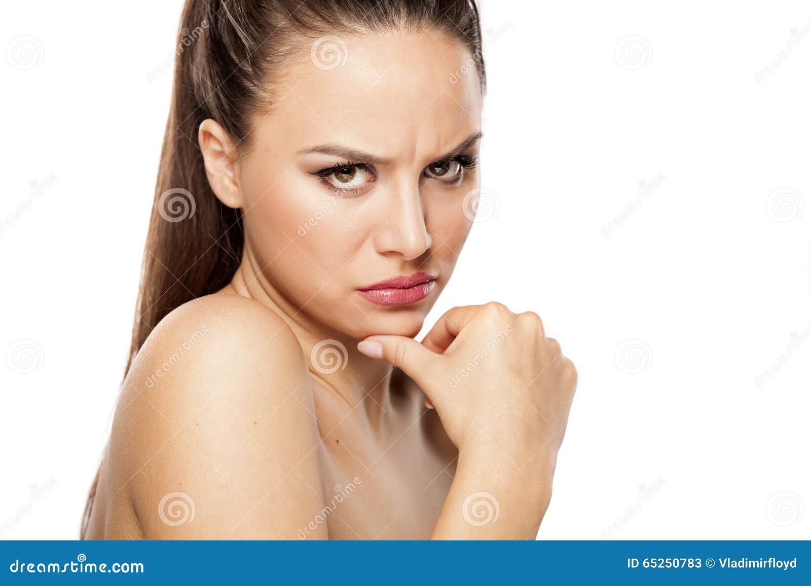Angry and beautiful stock image. Image of serious, caucasian - 65250783