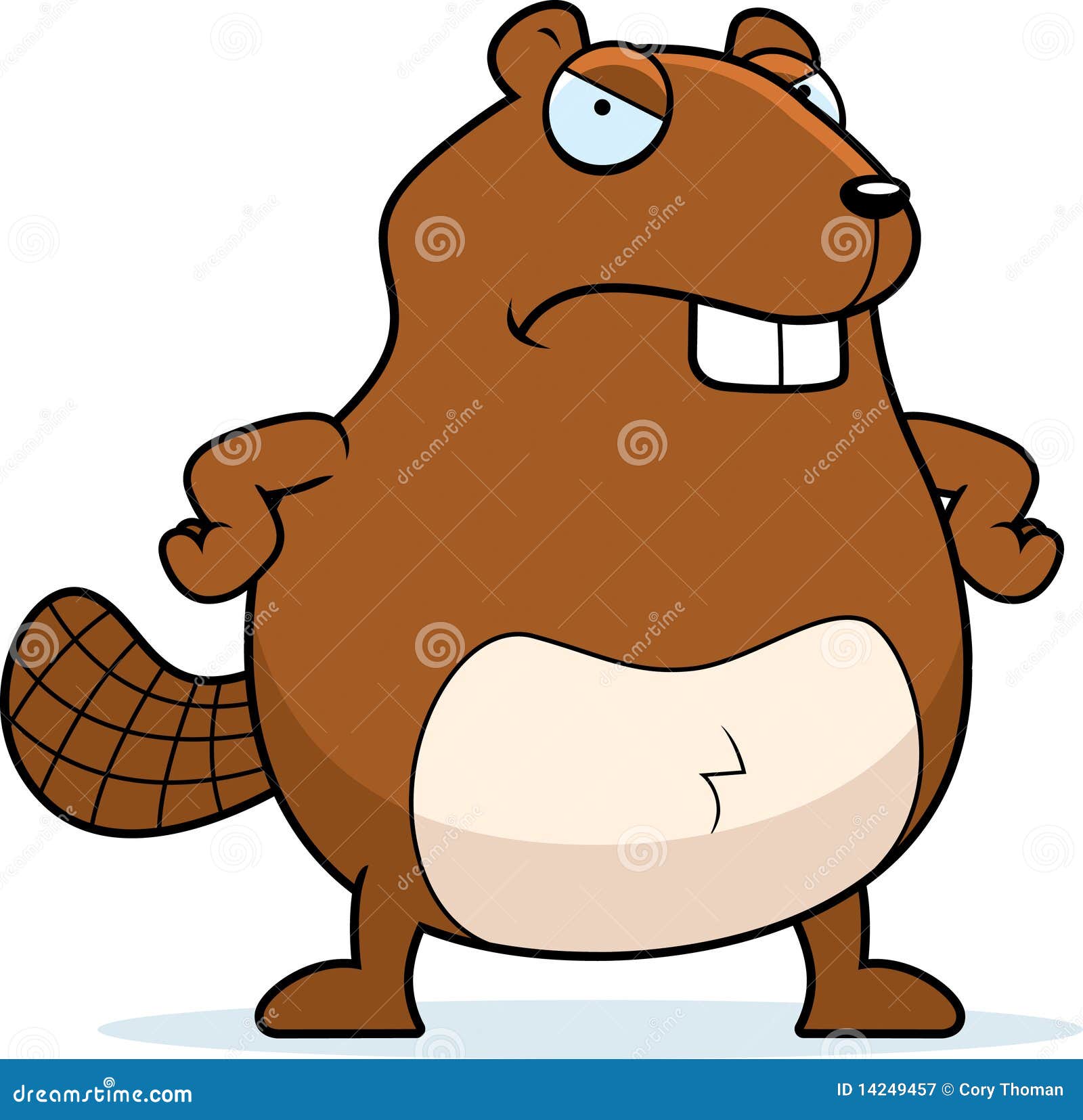 Angry Beaver stock vector. Illustration of cartoon, furious - 14249457