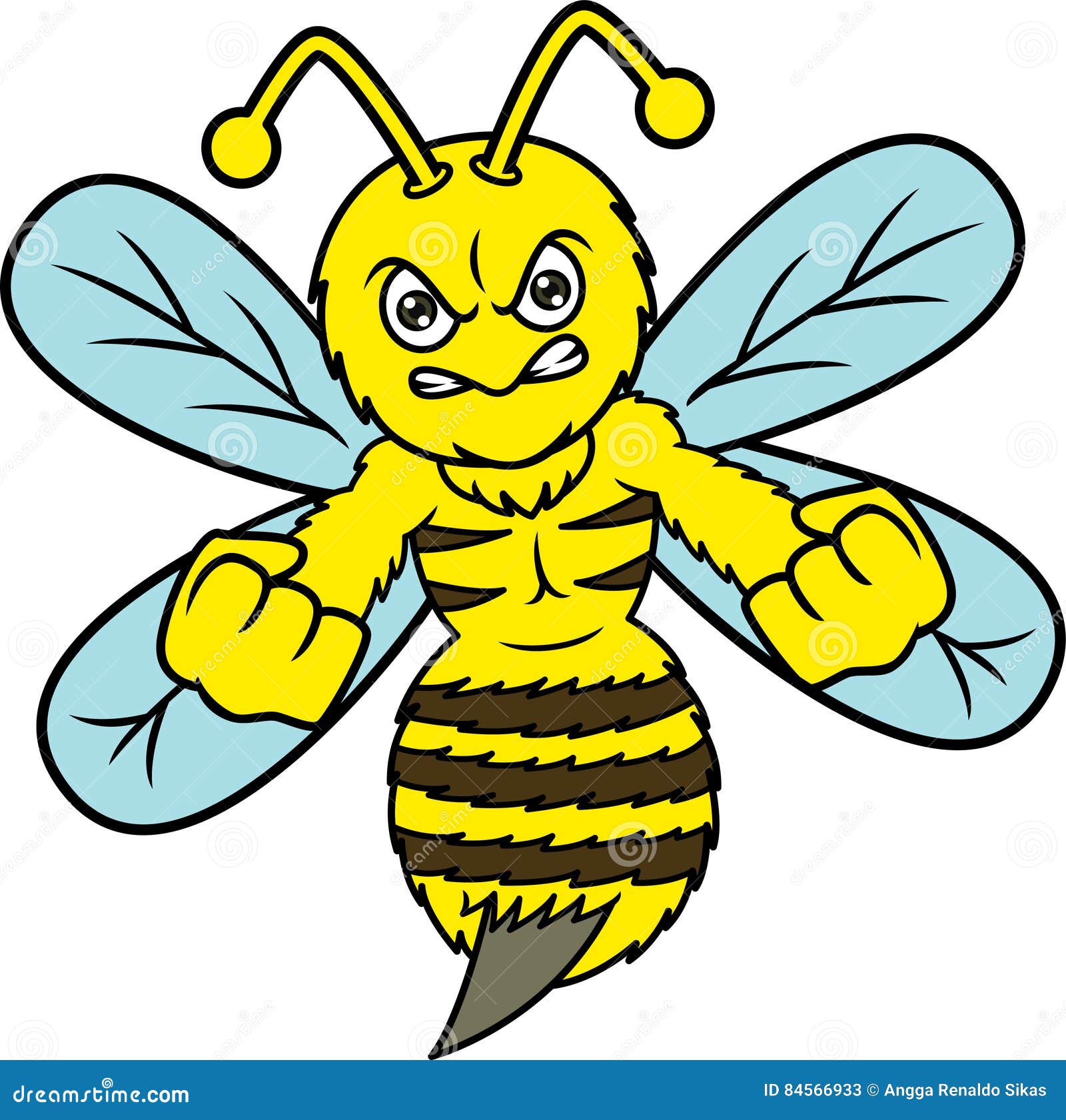 Angry Bee About To Sting In 2019 Clipart Of Animals