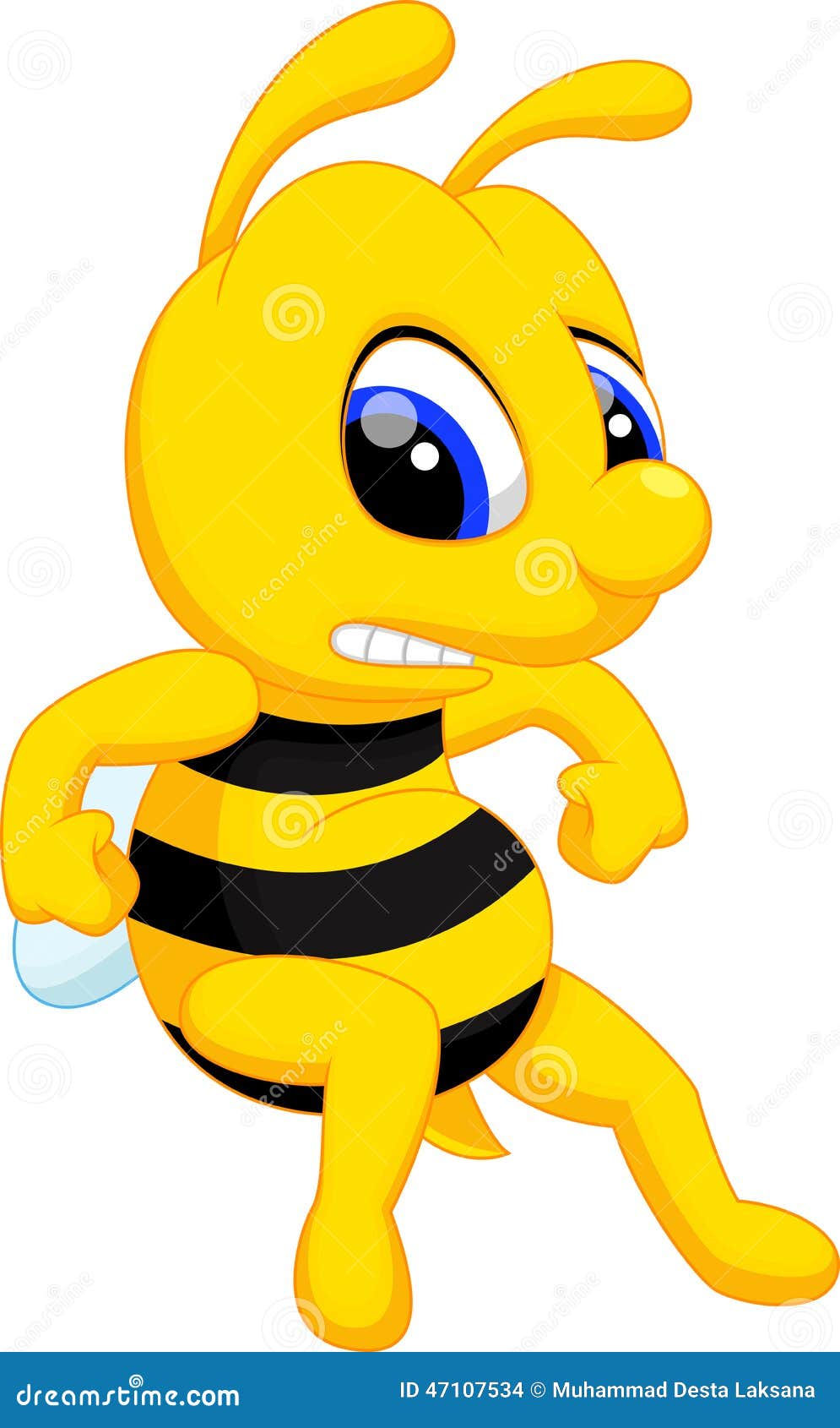 An Angry Bumble Bee With A Scowl On Its Face Stock Photography ...