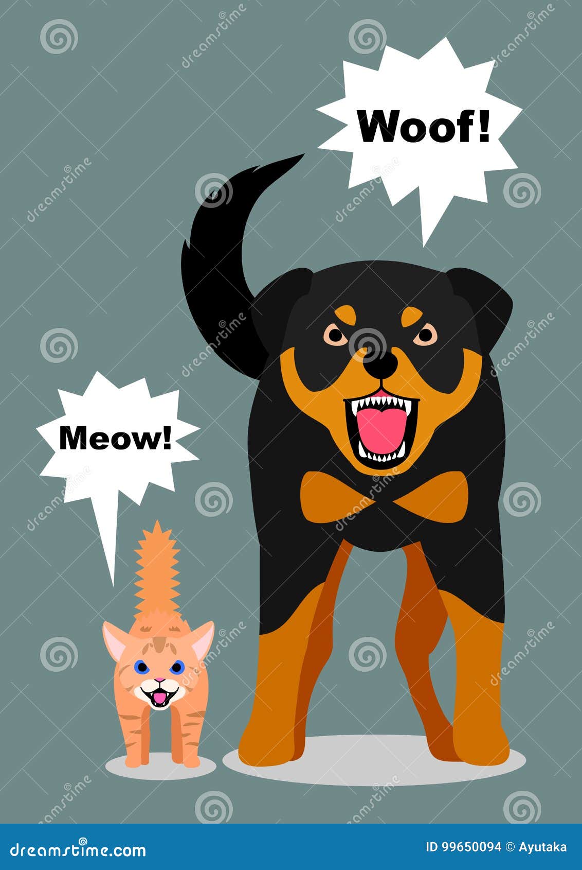 Kitty Angry Reaction Expression Face Emoji Vector | CartoonDealer.com ...