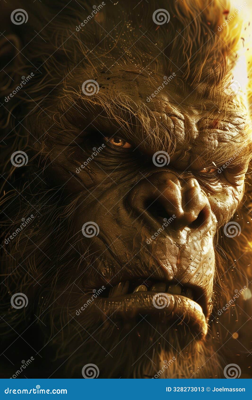 Angry Sasquatch Logo Emblem Cartoon Vector | CartoonDealer.com #287271989