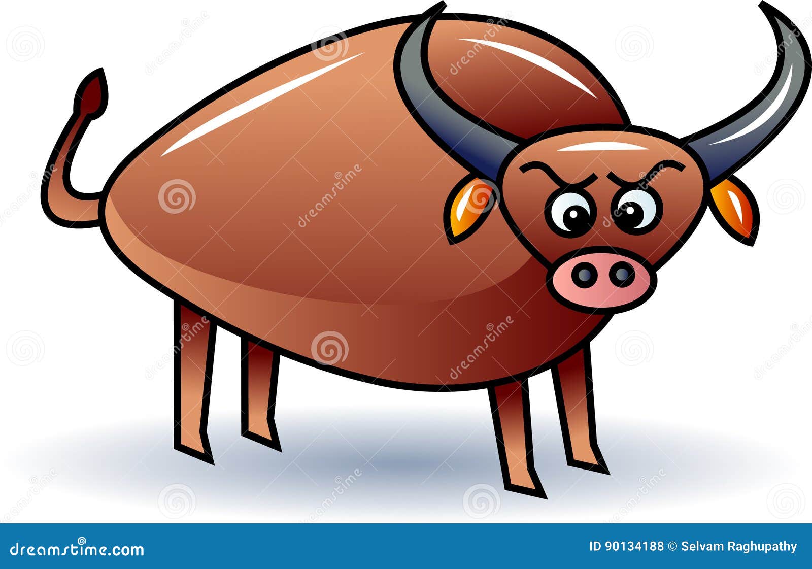 Angry Prairie Dog With A Golf Ball Vector Illustration | CartoonDealer ...