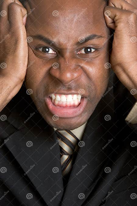 Angry Black Man stock image. Image of american, black - 5842341