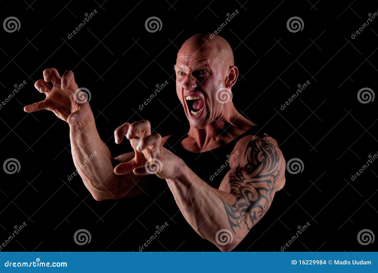 Angry Bodybuilder stock photo. Image of handsome, bodybuilder - 16229984