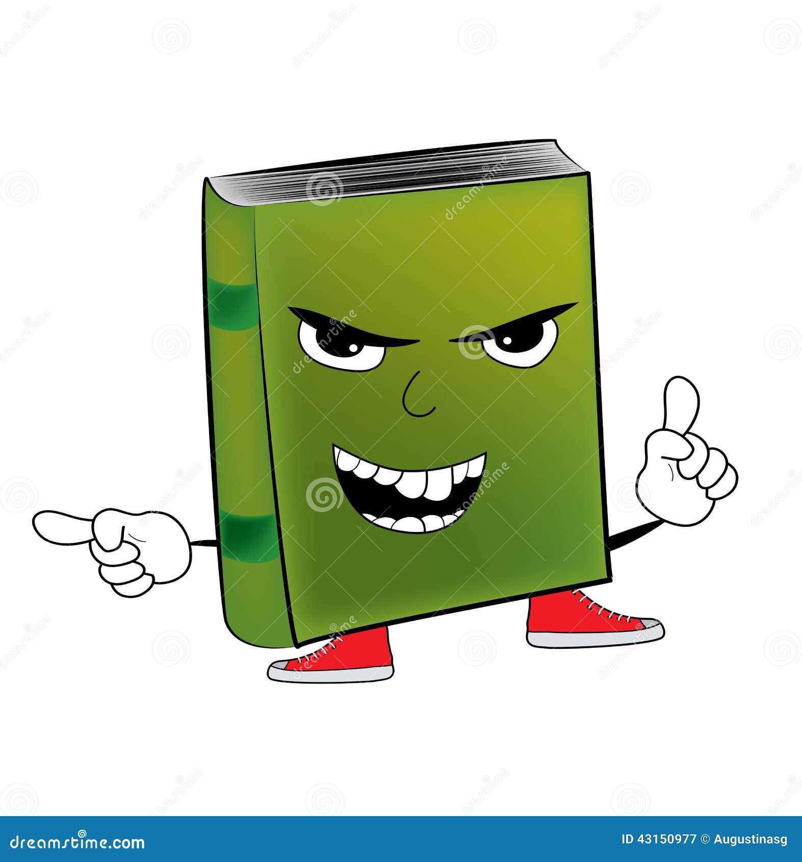 Angry Book Cartoon Royalty-Free Illustration | CartoonDealer.com #43150977
