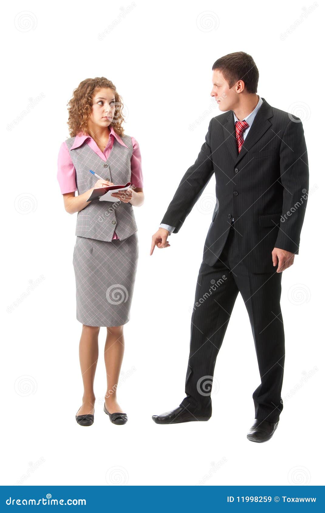 Angry boss stock image. Image of female, pointing, adult - 11998259