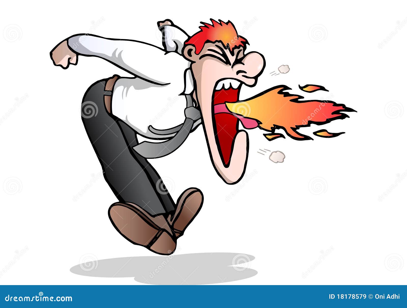 Angry Boss Cartoon Vector Illustration | CartoonDealer.com #28221004