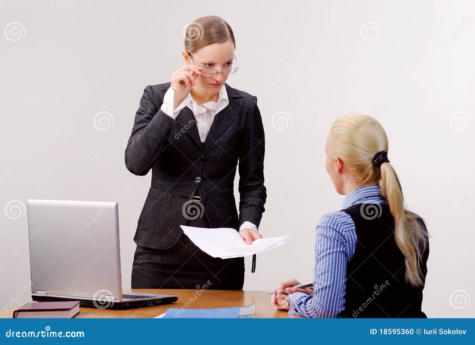 Angry boss stock photo. Image of meeting, occupation - 18595360