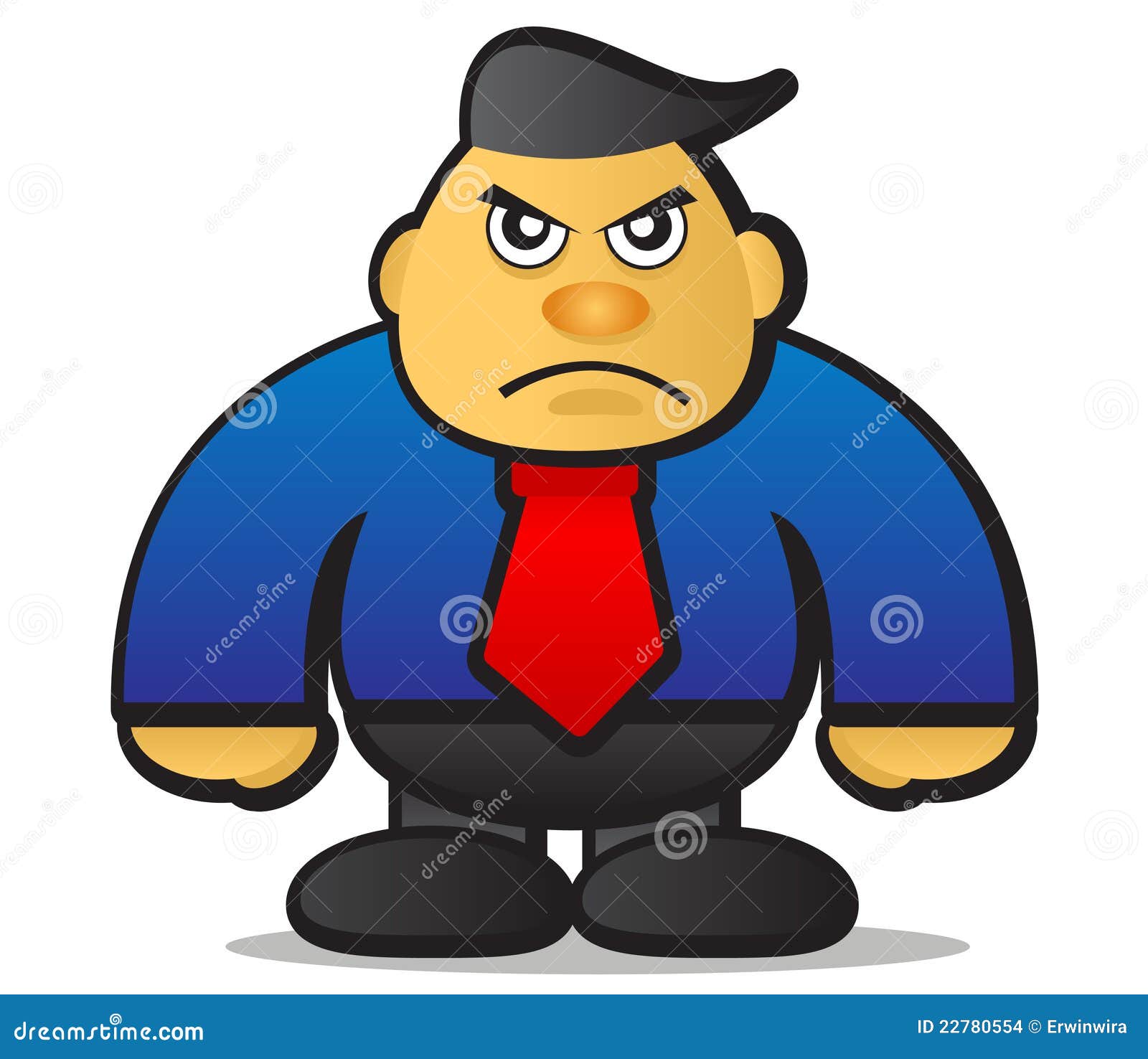 Angry boss stock vector. Illustration of temper, leadership - 22780554