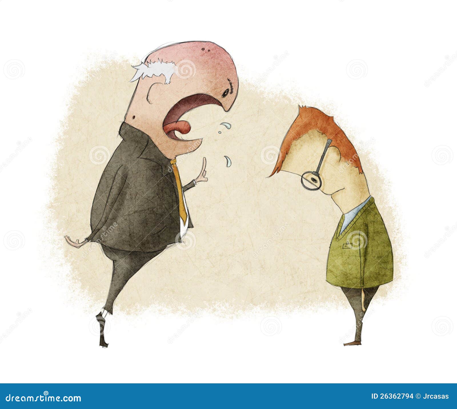 Angry boss stock illustration. Illustration of manager - 26362794