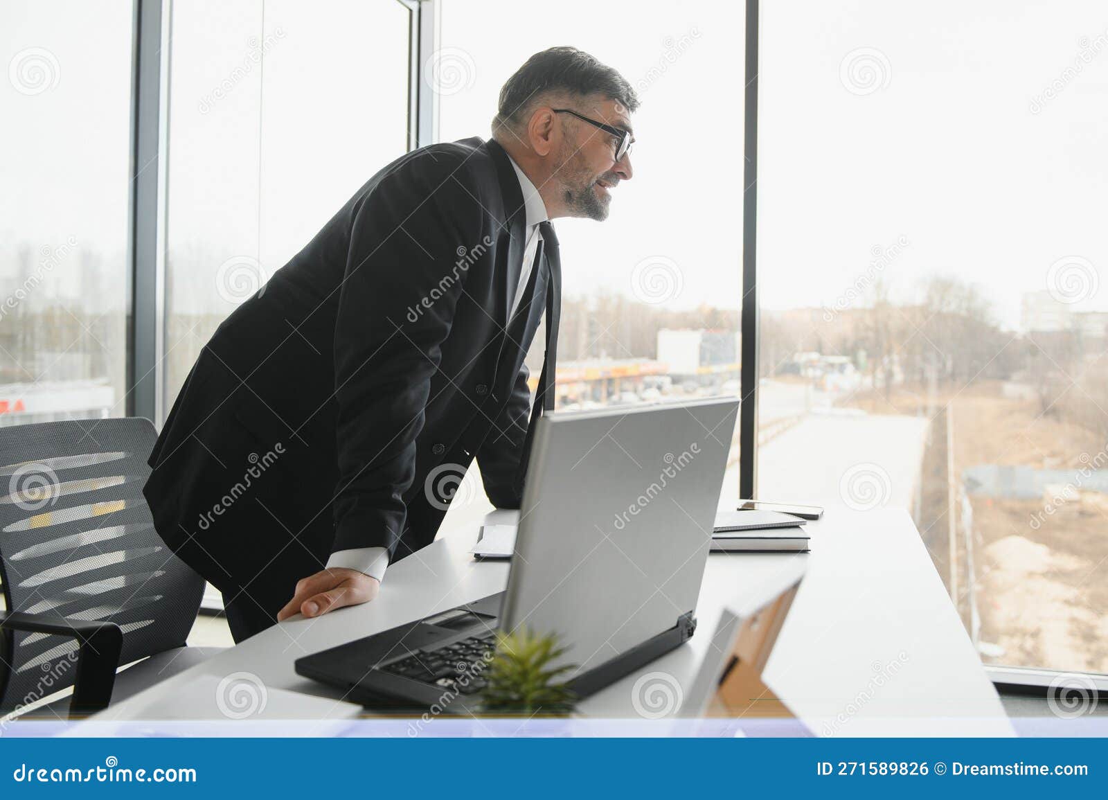 Angry Boss Behind of Office Table Stock Photo - Image of career, finger ...