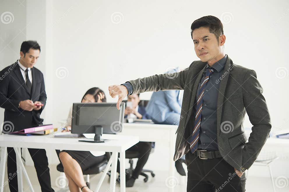 Angry Boss Complaining Staff in Office Stock Image - Image of failure ...
