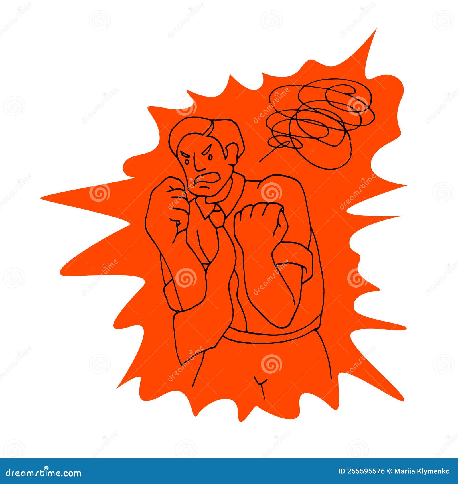 Angry Boss, Man in a Suit in Anger Stock Vector - Illustration of human ...