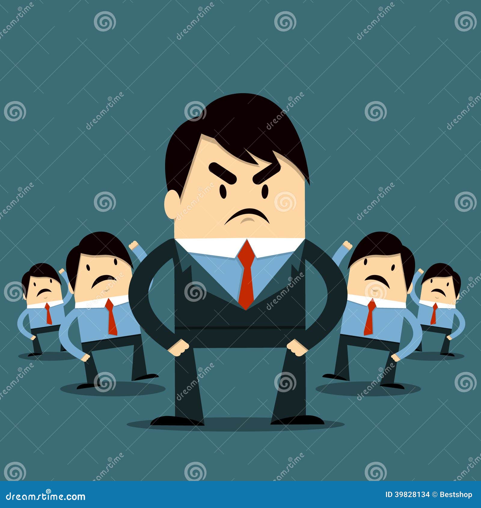 Angry boss stock vector. Illustration of message, boss - 39828134