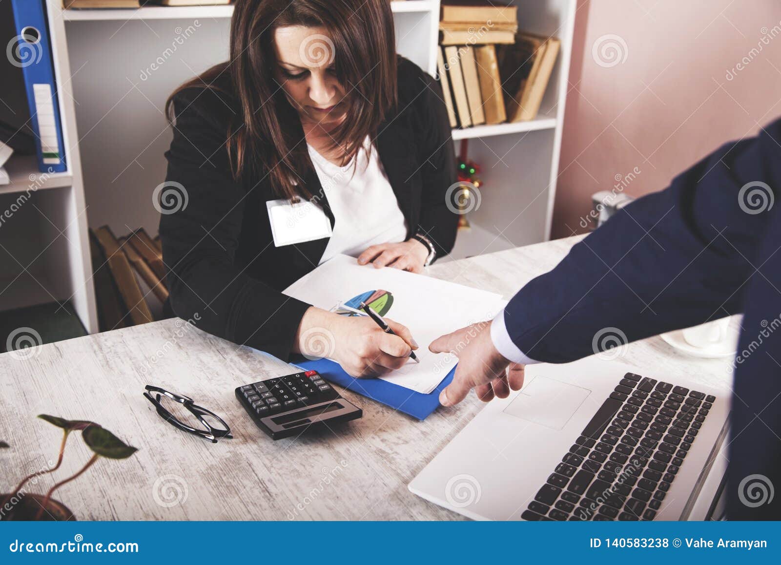 Angry boss with sad worker stock photo. Image of people - 140583238