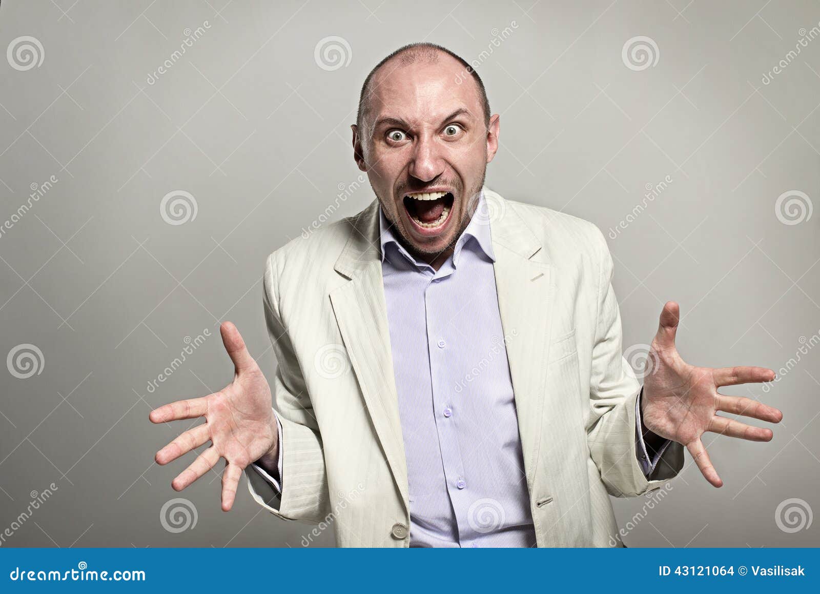 Angry boss shout loudly. stock photo. Image of loudly - 43121064