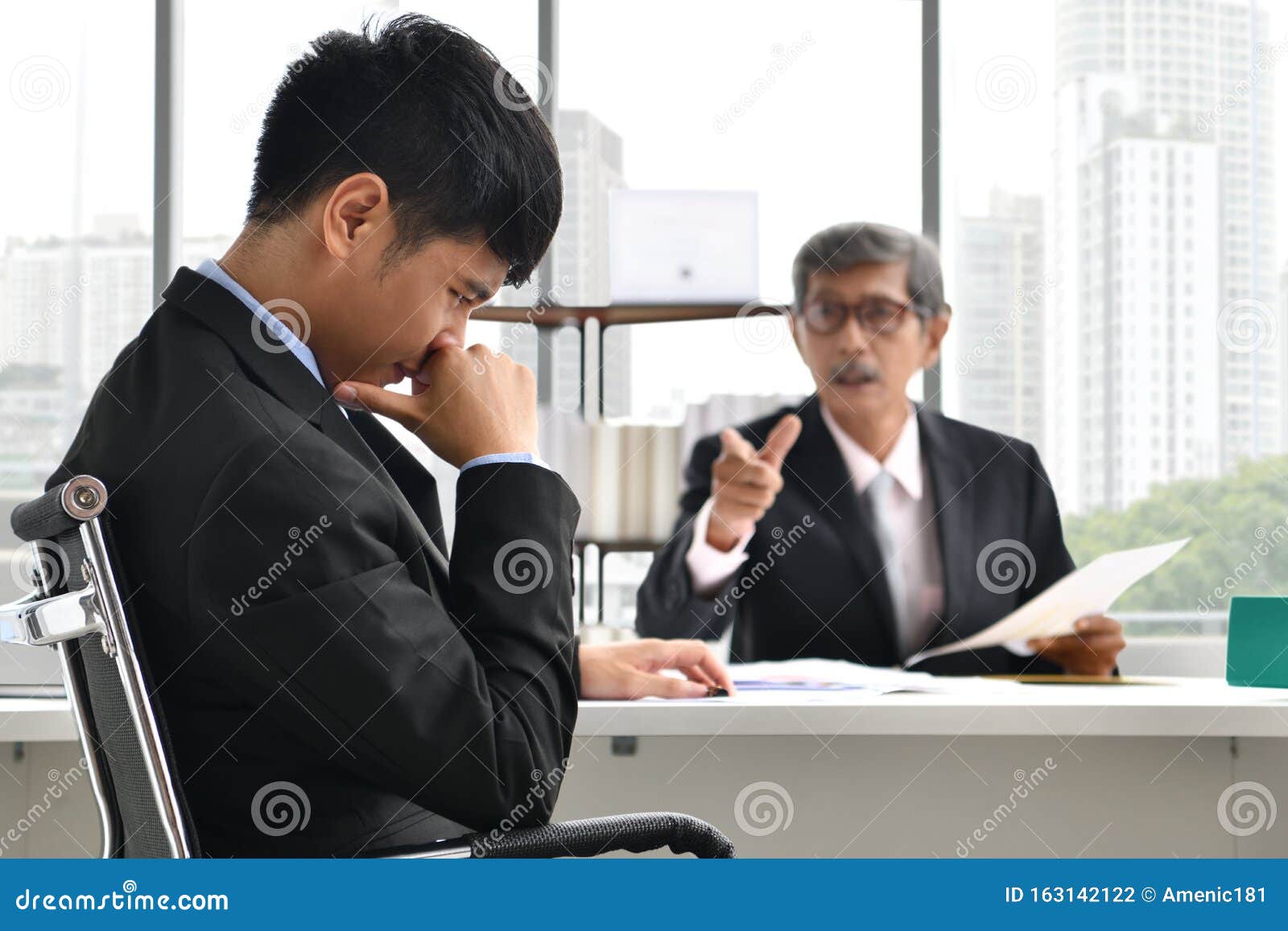 Angry Boss Yelling At His Young Employee Stock Image | CartoonDealer ... Angry Boss Yelling At His Young Employee Stock Image | CartoonDealer ...
