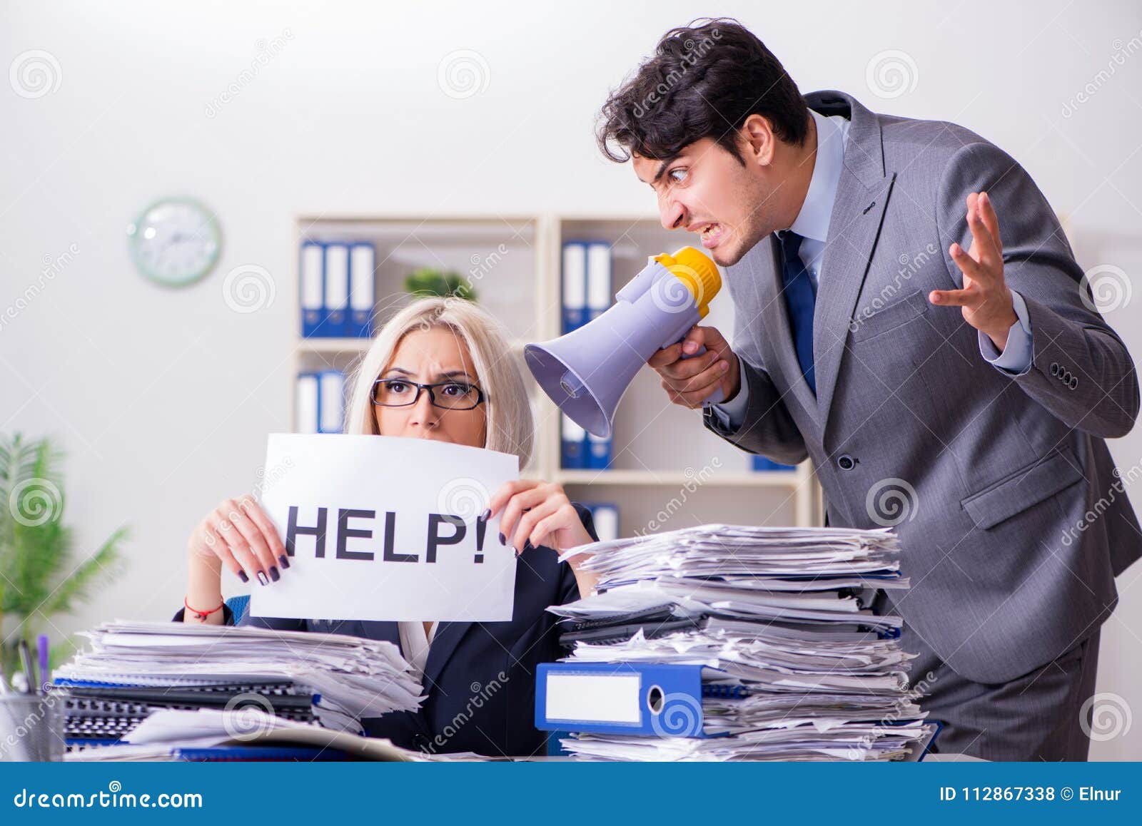 The Angry Boss Yelling at His Assistant Secretary Stock Photo - Image ... The Angry Boss Yelling at His Assistant Secretary Stock Photo - Image ...