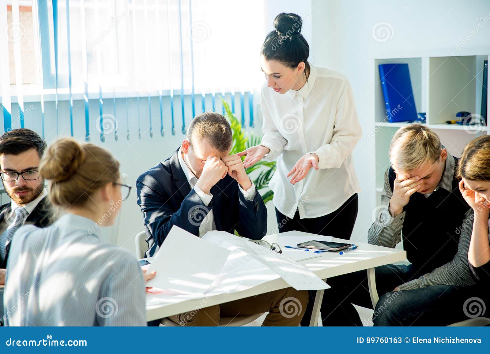 Angry boss yelling stock image. Image of corporate, executive - 89760163