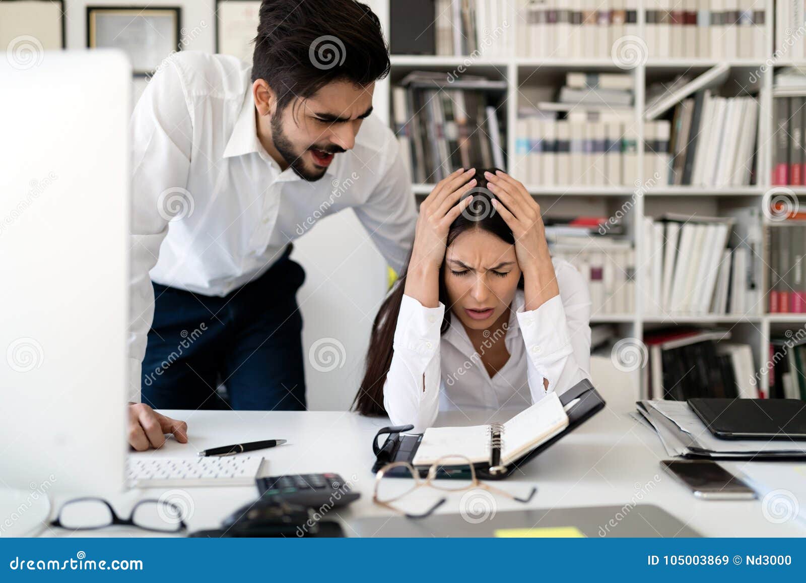Angry Boss Yelling at His Employee in Office Stock Image - Image of ... Angry Boss Yelling at His Employee in Office Stock Image - Image of ...