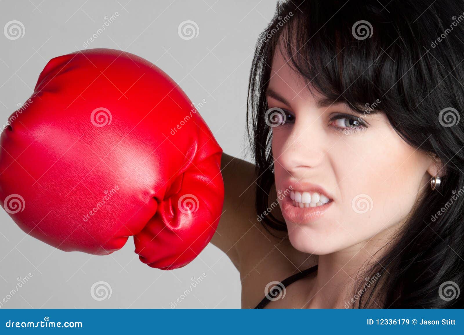 Angry Boxer stock image. Image of healthy, closeup, girl - 12336179