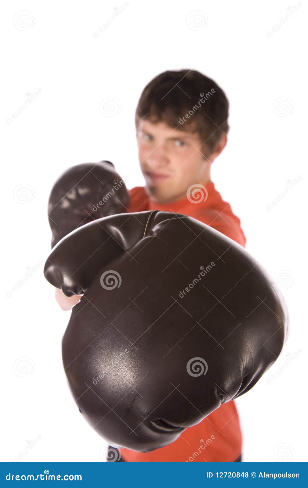 Angry boxer stock photo. Image of glove, challenge, boxer - 12720848