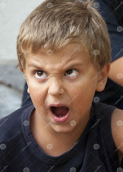 Angry boy stock image. Image of hair, behavior, youth - 11110951