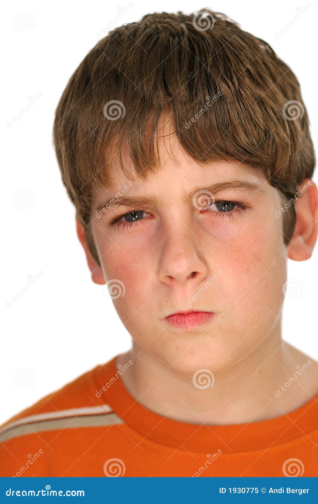Angry boy stock image. Image of person, youth, child, isolated - 1930775